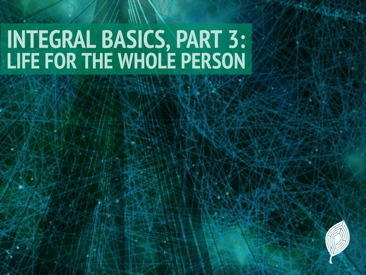 Integral Basics, Part 3: Life for the Whole Person – Matthew Root