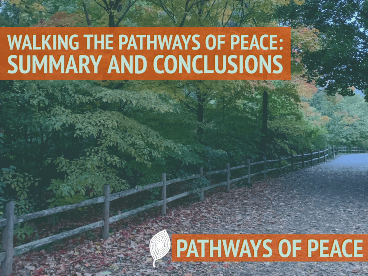 Walking the Pathways of Peace: Summary and Conclusions – Matthew Root